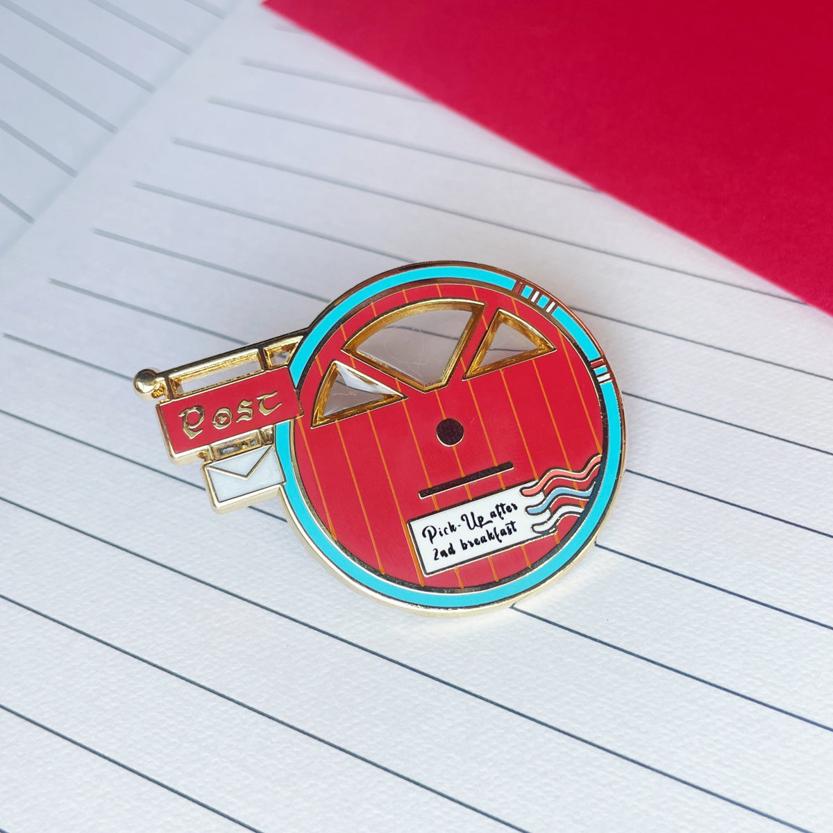 Post Office Door Enamel Pin – Kimchi Kreative